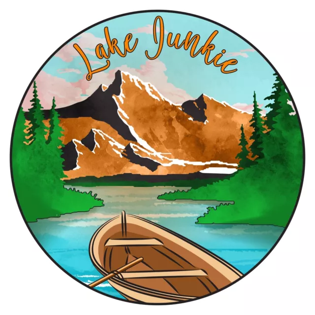 DOPASTICKER Lake Junkie Sticker Travel Family Hike Travel Outdoors ...