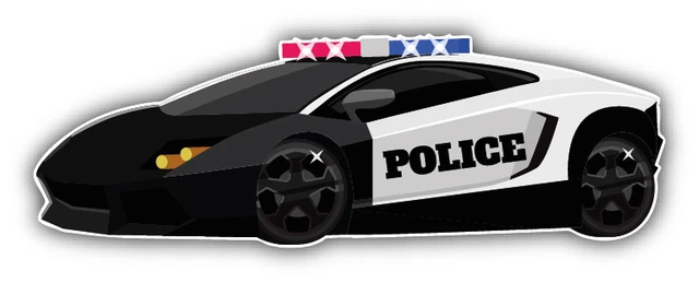 DOPASTICKER Lamborghini Police Car Sticker Decal Phone Decal Water ...