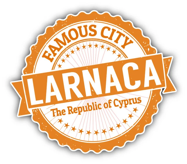 DOPASTICKER Larnaca City Cyprus Grunge Travel Stamp Sticker Decal Phone ...