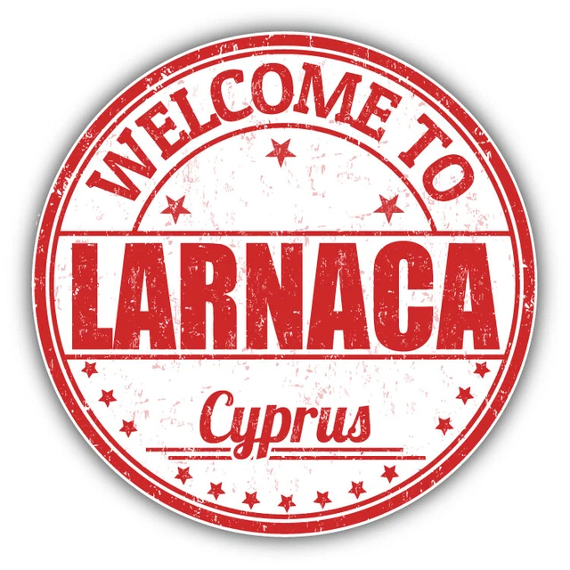 DOPASTICKER Larnaca Cyprus Grunge Welcome Travel Car Sticker Phone ...