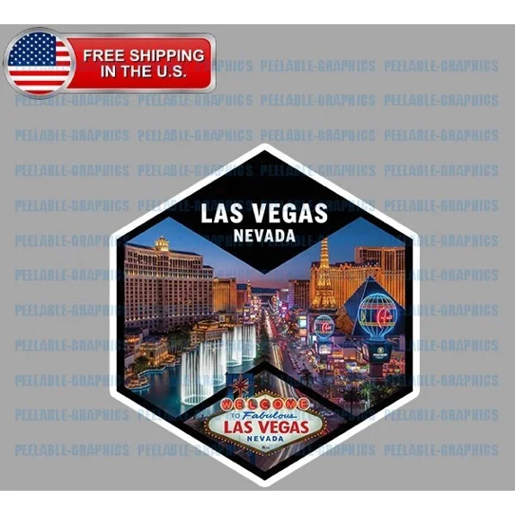 DOPASTICKER Las Vegas Nevada Sticker Toolbox Sticker Phone Sticker ...