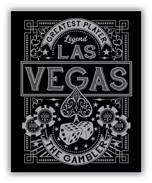 DOPASTICKER Las Vegas The Gambler Sticker Phone Decal Water Bottle ...