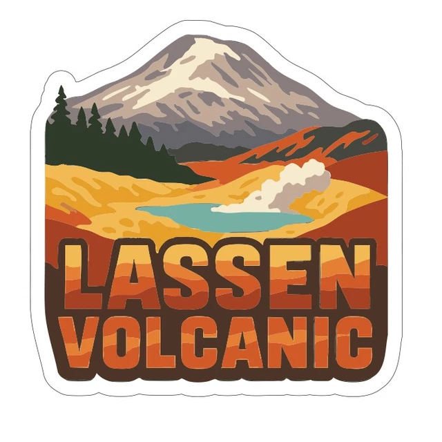 DOPASTICKER Lassen Volcanic National Park Decal Sticker - Us National ...