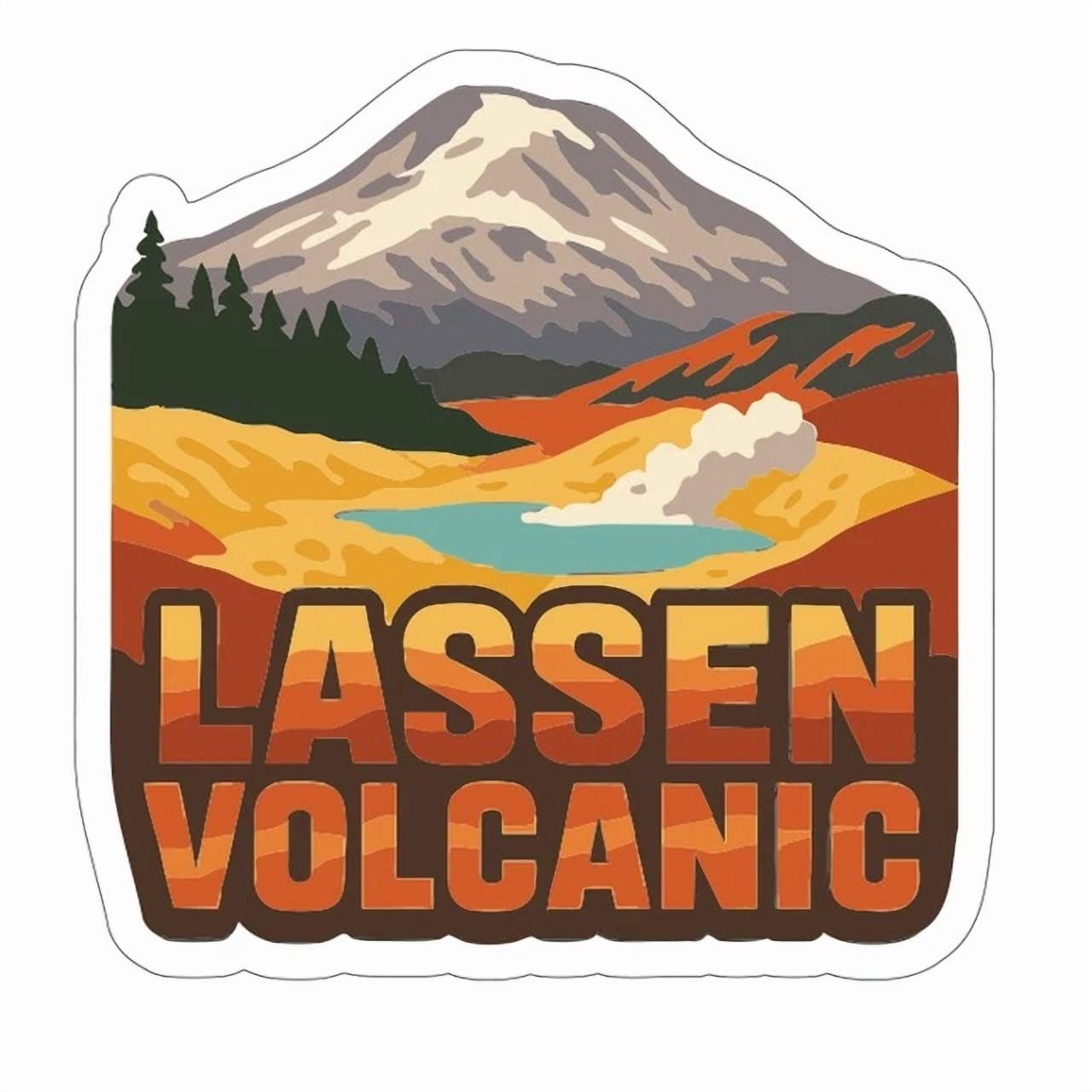 DOPASTICKER Lassen Volcanic National Park Decal Sticker - Us National ...