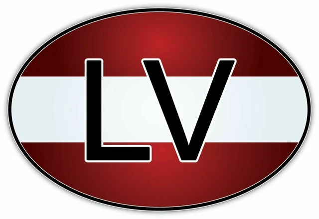 DOPASTICKER Latvia Country Code Sign Car Window Sticker Decal Phone ...