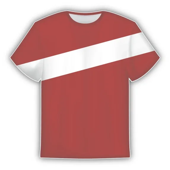 DOPASTICKER Latvia Flag Sticker In The Form Of T Shirt Sticker Phone ...
