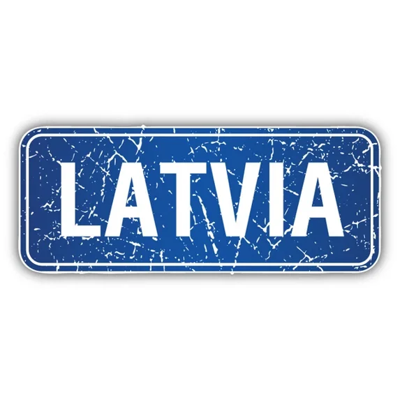 DOPASTICKER Latvia Grunge Car Sticker Phone Decal Water Bottle Stickers ...