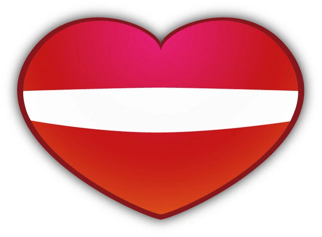 DOPASTICKER Latvia Heart Flag Car Sticker Phone Decal Water Bottle ...