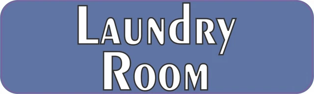 DOPASTICKER Laundry Room Sticker Business Home Sticker Symbol Door ...