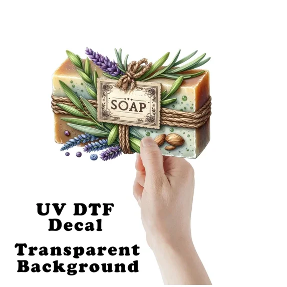 DOPASTICKER Lavender Soap Sticker - Design Preview Only Decorative ...