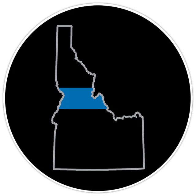 DOPASTICKER Law Enforcement Thin Blue Line Idaho State Sticker Military ...