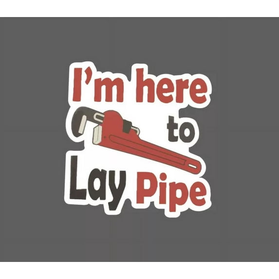 DOPASTICKER Lay Pipe Sticker I'M Here Sticker Phone Sticker, Latop ...