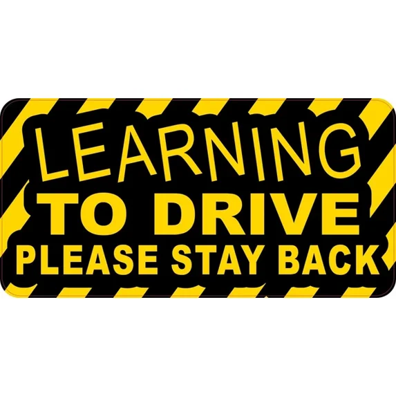 DOPASTICKER Learning To Drive Please Stay Back Sticker Phone Sticker ...