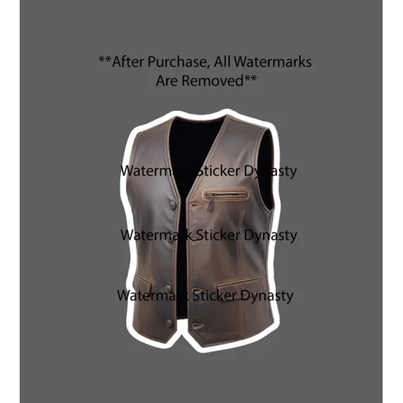 DOPASTICKER Leather Vest Sticker Style Retro Vintage Sticker Phone ...