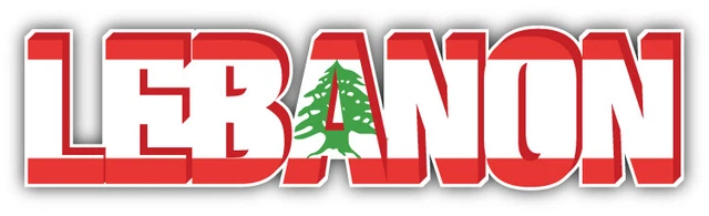 DOPASTICKER Lebanon Flag Three Dimensional Travel Car Sticker Phone ...