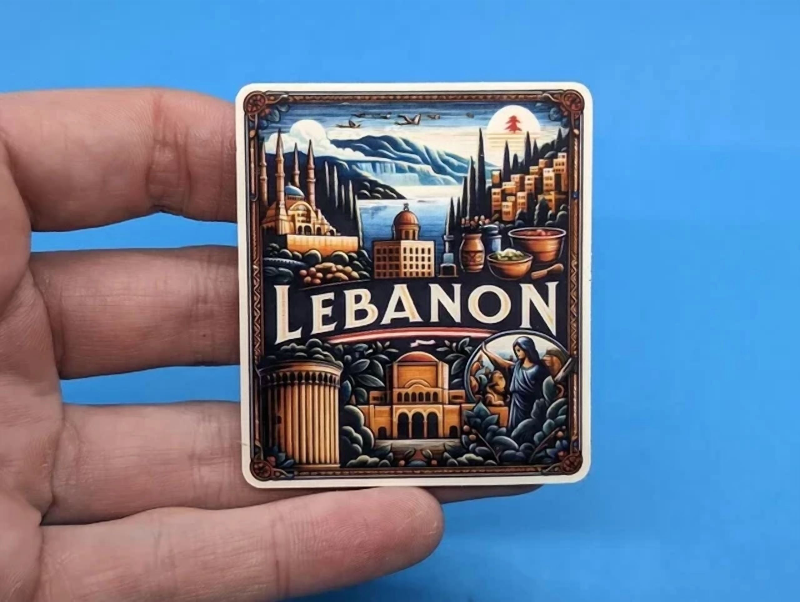 DOPASTICKER Lebanon Travel Sticker Middle East For Laptop, Car, Water ...