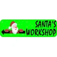 DOPASTICKER Left Santa'S Workshop Sticker Noel Festive Car Sticker ...