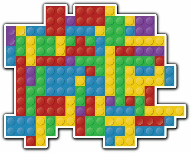 DOPASTICKER Lego Puzzle Table Board Game Toy Car Window Locker Sticker ...