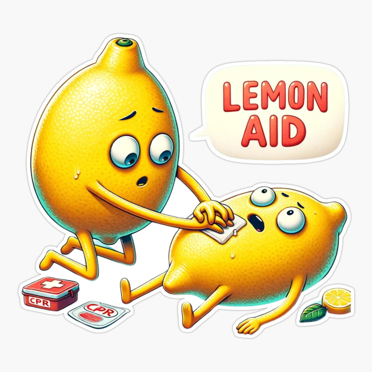 DOPASTICKER Lemon-Aid Sticker, Phone Sticker Water Bottle Sticker Car ...