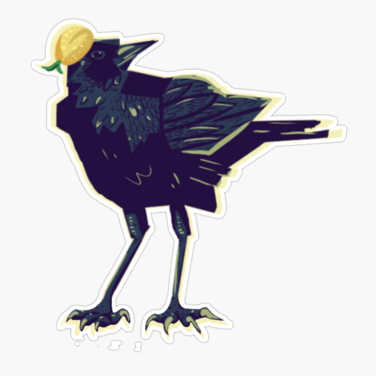 DOPASTICKER Lemon Crow Sticker, Phone Sticker Car Stickers, Birthday ...