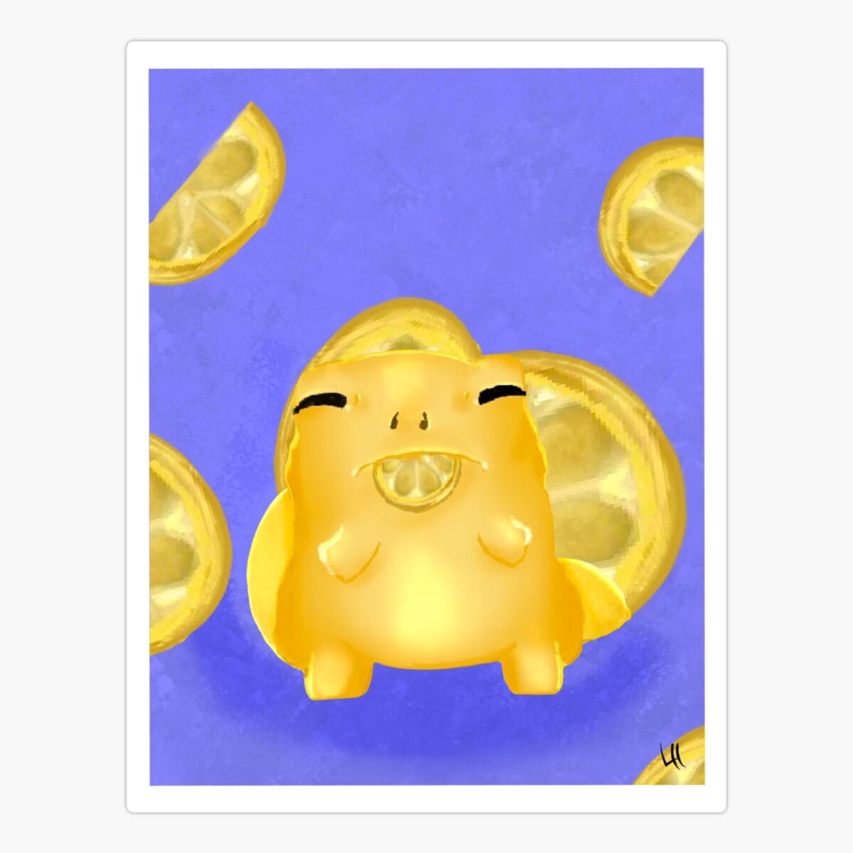 DOPASTICKER Lemon Frog Sticker, Phone Sticker Water Bottle Sticker Car ...