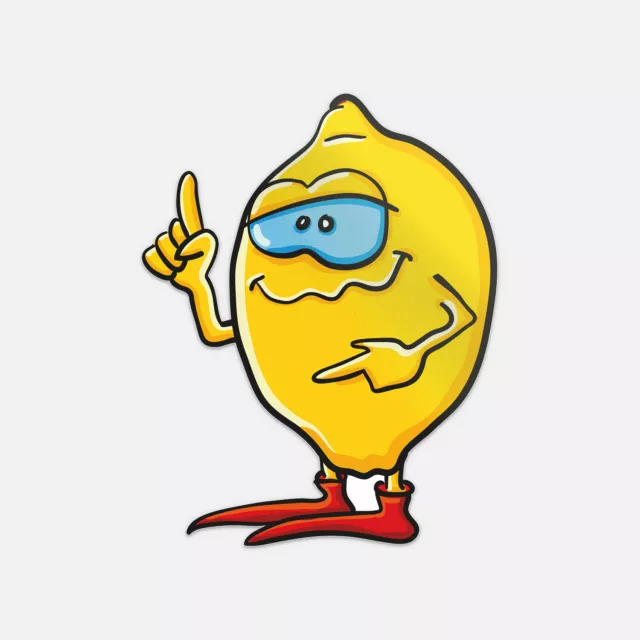 DOPASTICKER Lemon Fruit Cartoon Sticker Decal Phone Decal Water Bottle ...