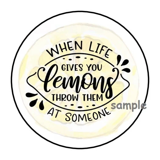 DOPASTICKER Lemons Stickers Life Gives You Lemons Phone Decal Water ...