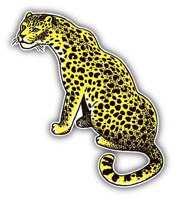 DOPASTICKER Leo.Pard Wild Cat Sticker Decal Phone Decal Water Bottle ...