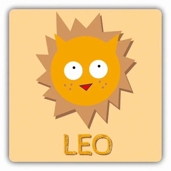 DOPASTICKER Leo Zodiac Sign Cartoon Sticker Decal Phone Decal Water ...