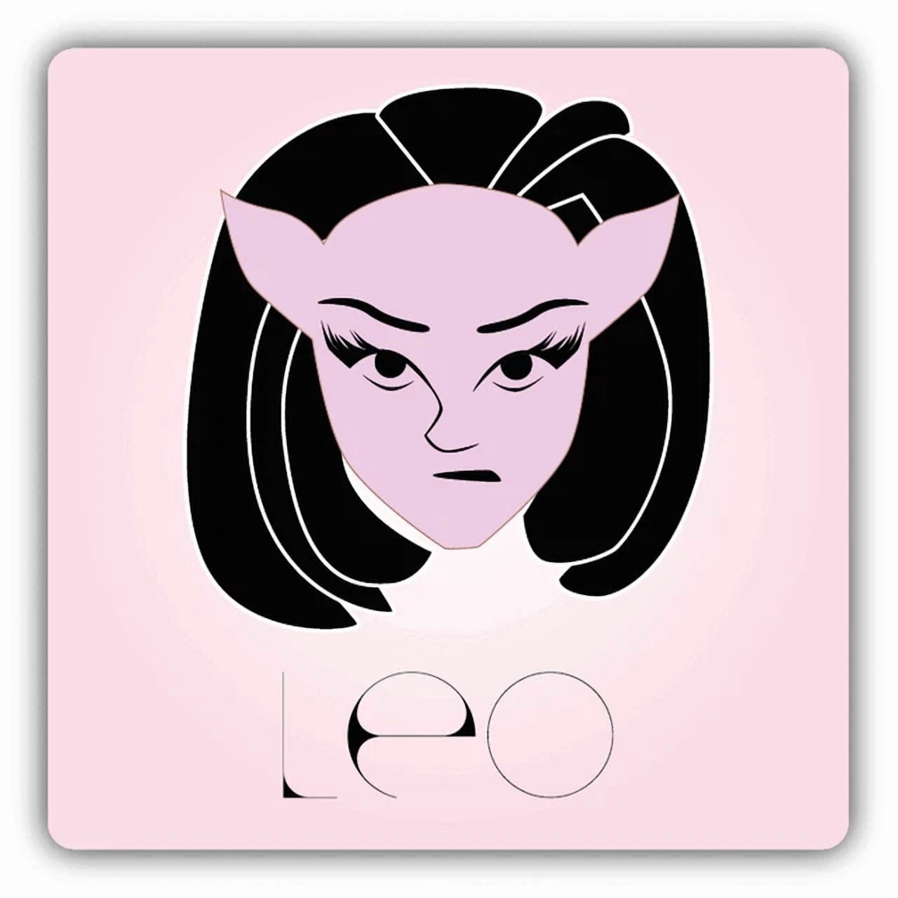 DOPASTICKER Leo Zodiac Sign Gothic Elf Car Sticker Phone Water Bottle ...