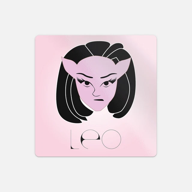 DOPASTICKER Leo Zodiac Sign Gothic Elf Sticker Decal Phone Decal Water ...