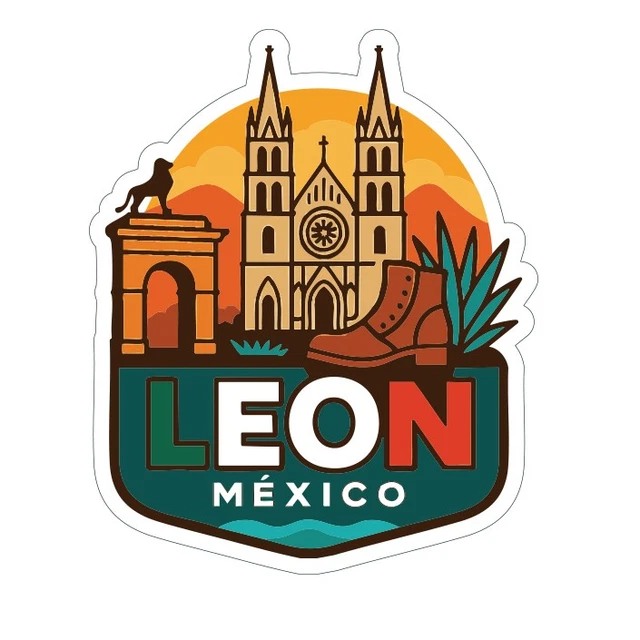 DOPASTICKER Leon Mexico Sticker Decal City Skyline Landmark Design ...