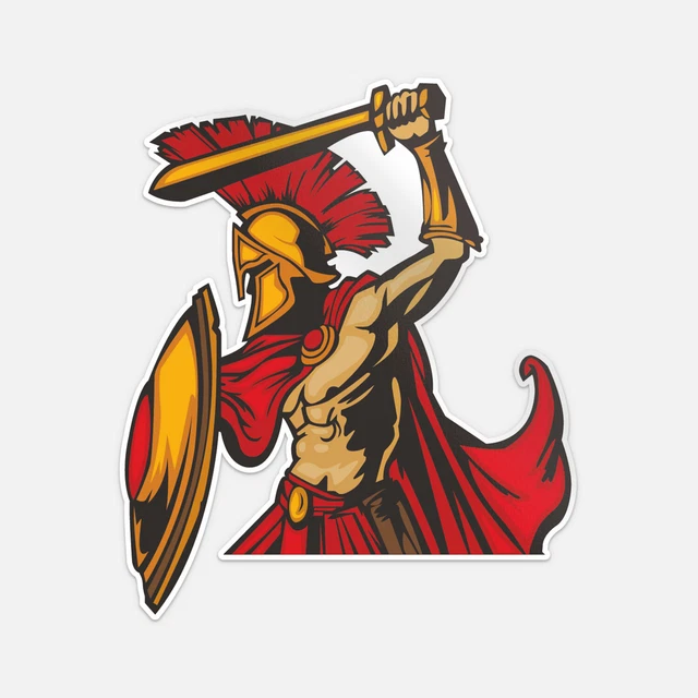 DOPASTICKER Leonidas Warrior Sticker Decal Phone Decal Water Bottle ...