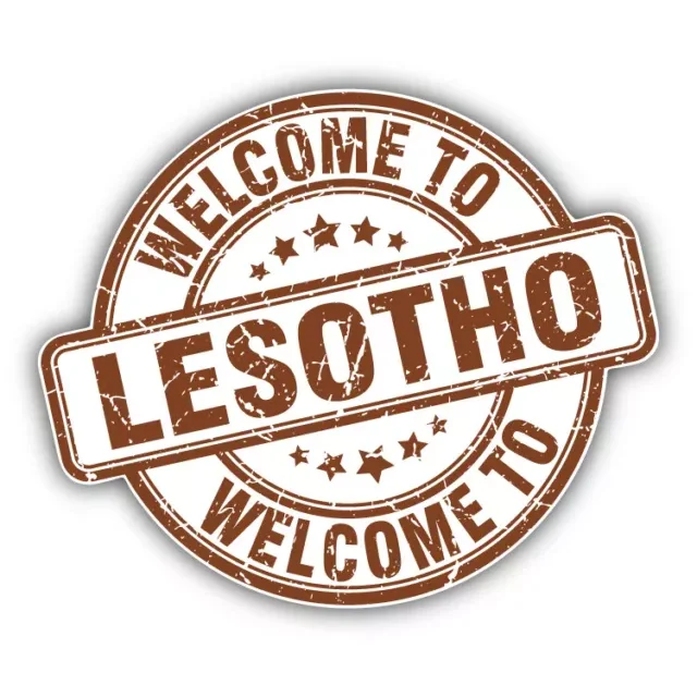 DOPASTICKER Lesotho Grunge Welcome Travel Car Sticker Phone Decal Water ...