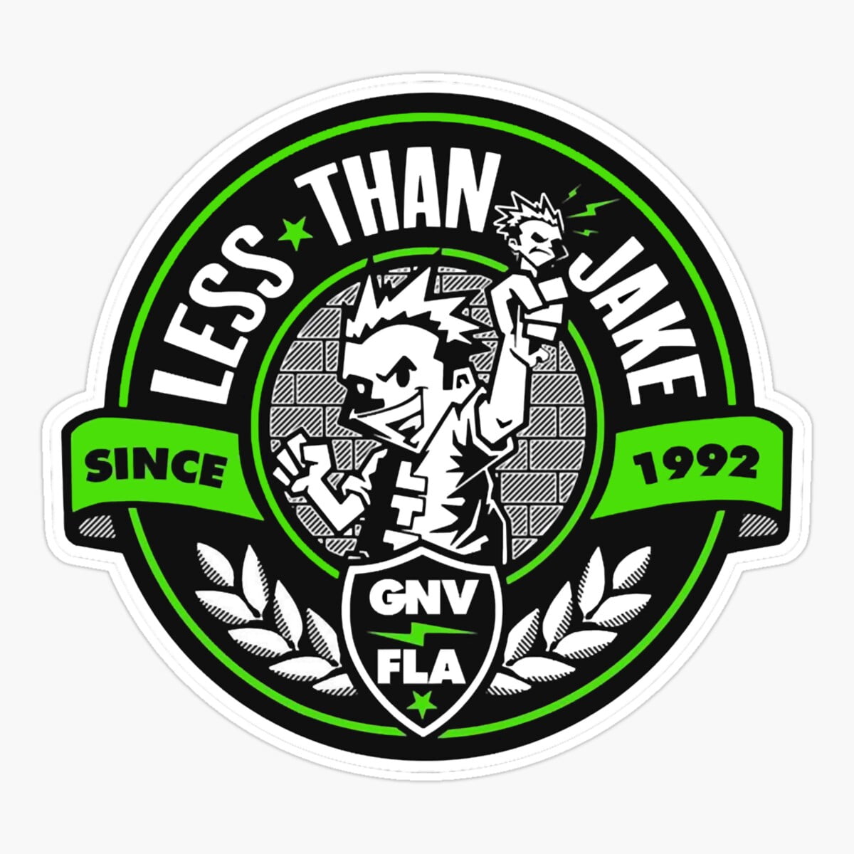 DOPASTICKER Less Than Jake Sticker, Phone Sticker Water Bottle Sticker ...