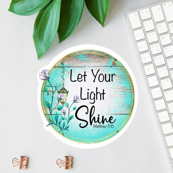 DOPASTICKER Let Your Light Shine Sticker, Bible Sticker Pack, Faith ...