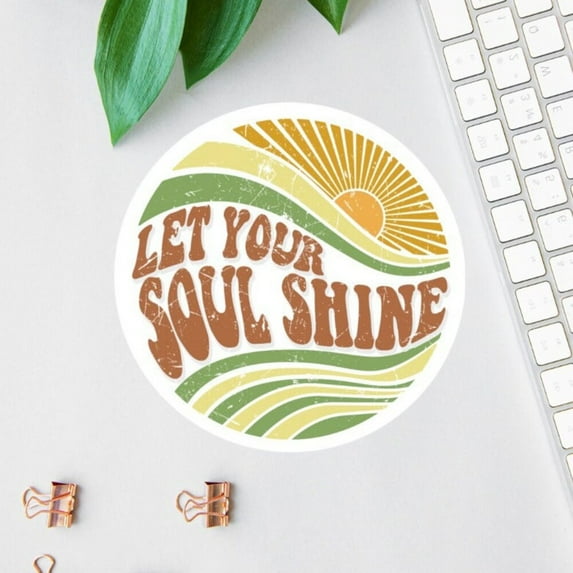 DOPASTICKER Let Your Soul Shine Sticker, Be The Light Sticker, Bible ...