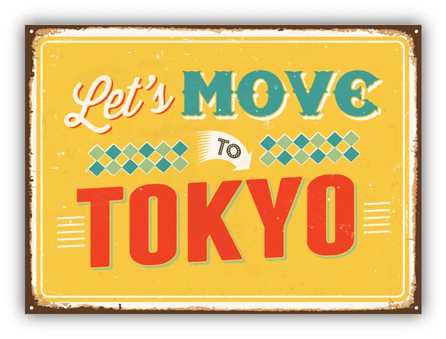 DOPASTICKER Lets Move To Tokyo Vintage Sticker Phone Decal Water Bottle ...