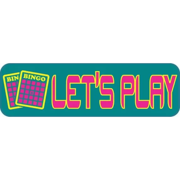 DOPASTICKER Lets Play Bingo Sticker Phone Sticker, Latop Sticker, Lover ...