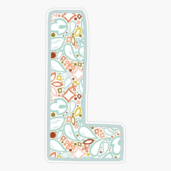 DOPASTICKER Letter - Monogram Sticker, Phone Sticker Water Bottle ...