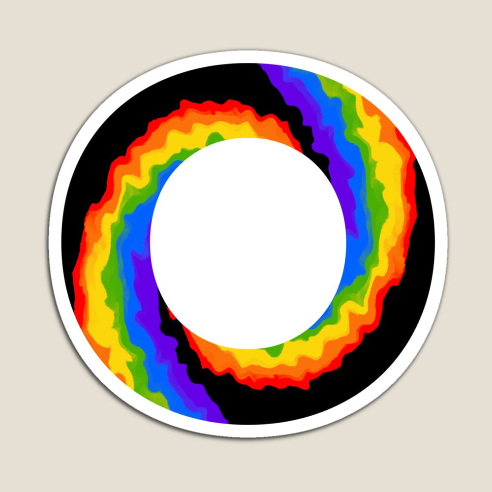 DOPASTICKER Letter O Rainbow Sticker Decorative Laptop, Phone Stickers ...