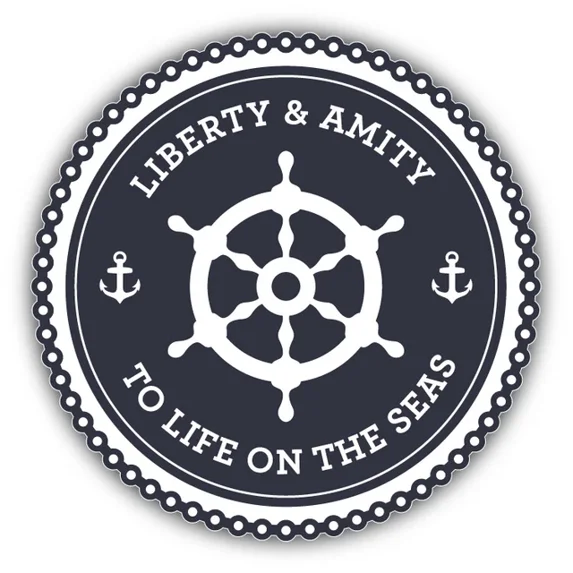 DOPASTICKER Liberty And Amity Anchor Life Seas Travel Car Sticker Phone ...