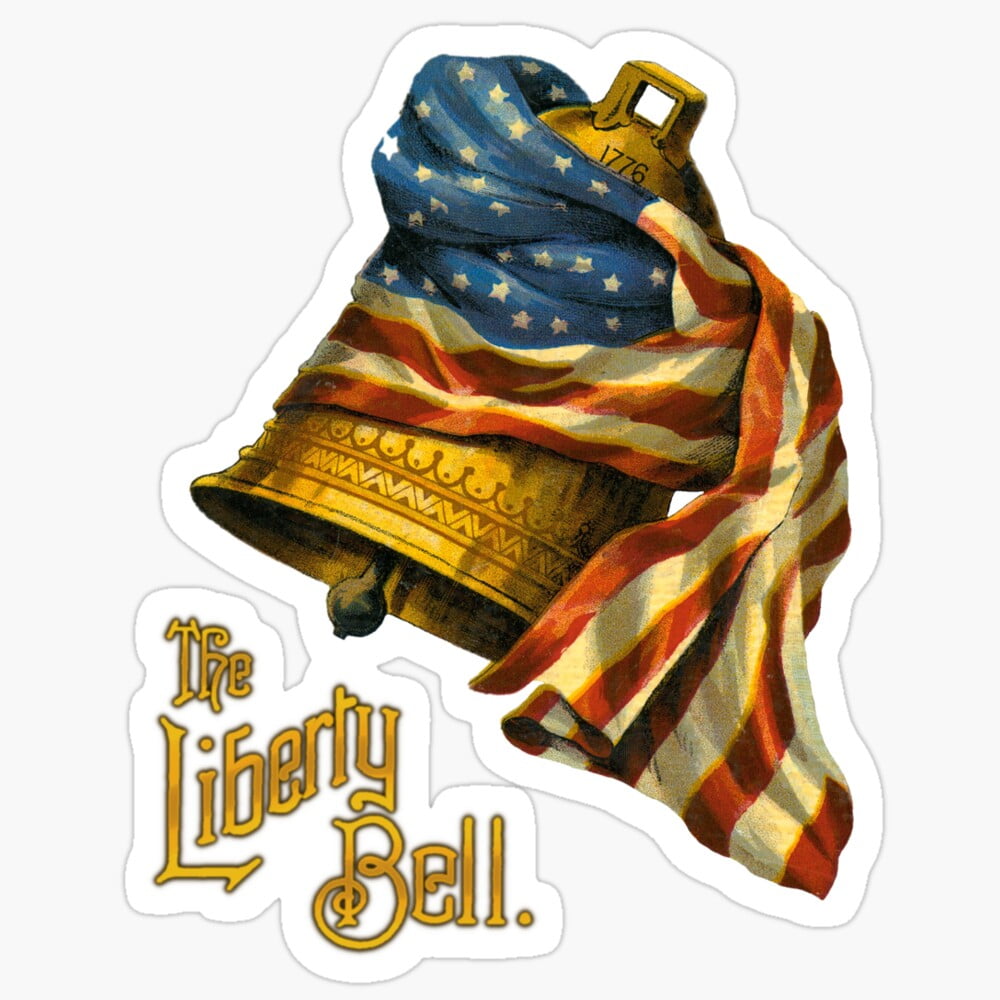 DOPASTICKER Liberty Bell Sticker Fourth Of July Sticker, Memorial Day ...