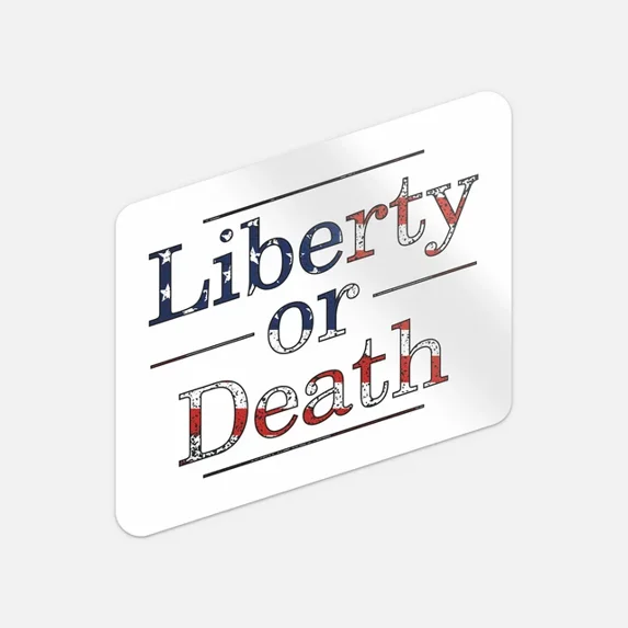 DOPASTICKER Liberty Or Death Sticker Decal Phone Decal Water Bottle ...