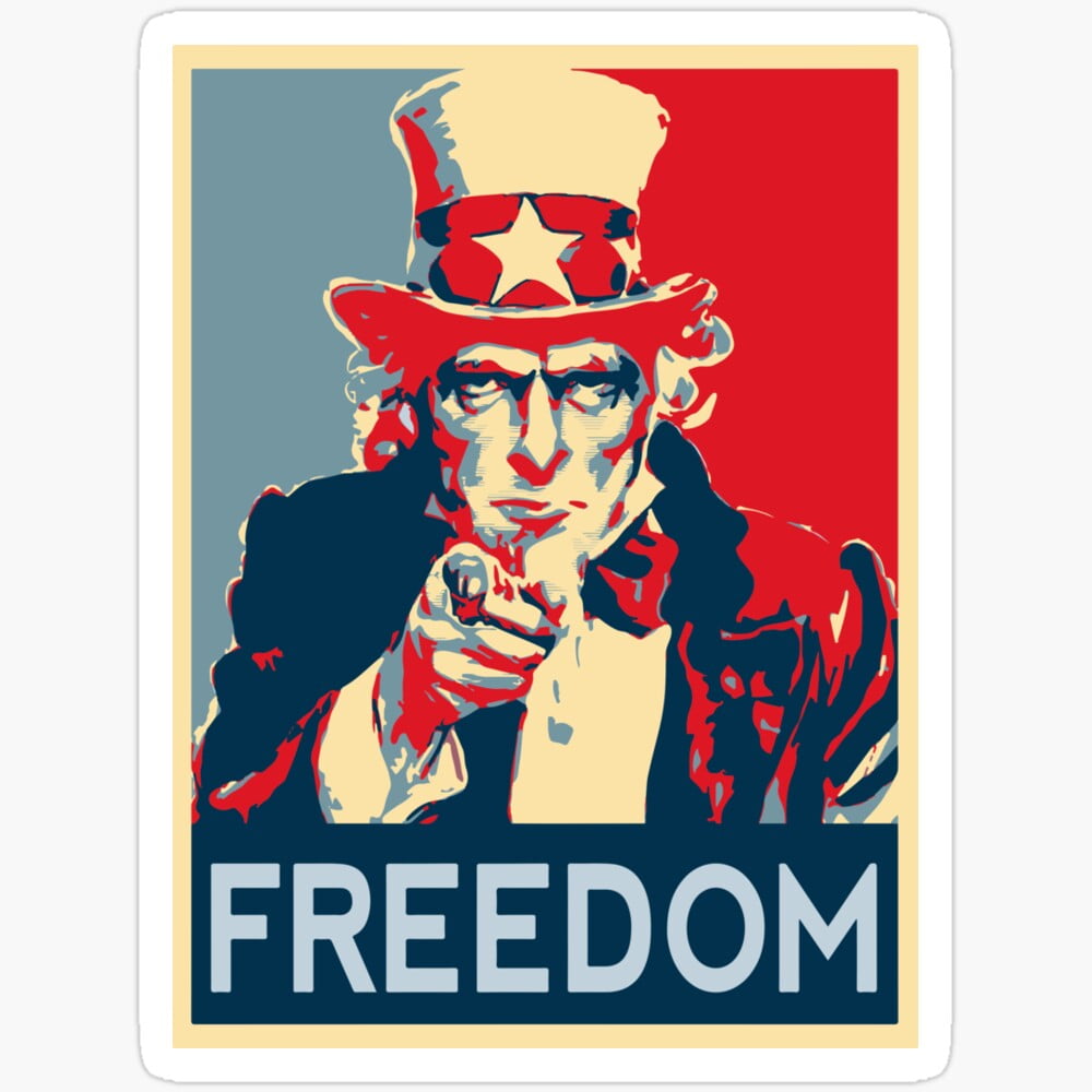 DOPASTICKER Liberty Sticker Fourth Of July Sticker, Memorial Day ...