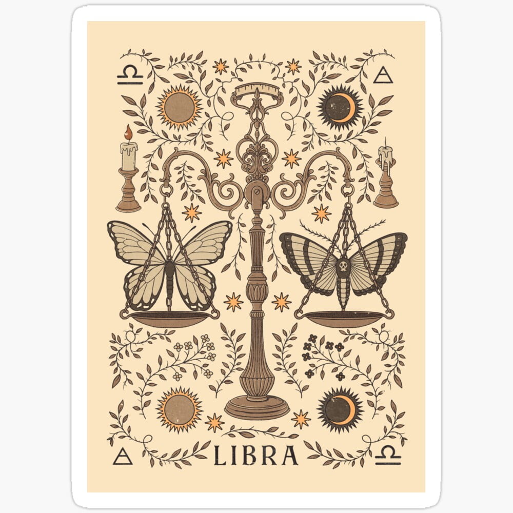 DOPASTICKER Libra Decorative Laptop, Phone Stickers, Waterproof Decals ...