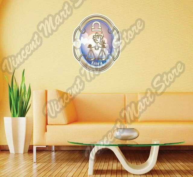 DOPASTICKER Libra Zodiac Horoscope Astrology Wall Sticker Room Interior ...