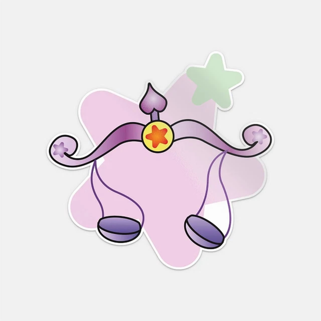 DOPASTICKER Libra Zodiac Sign Cartoon Sticker Decal Phone Decal Water ...