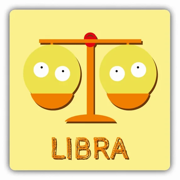 DOPASTICKER Libra Zodiac Sign Cartoon Sticker Decal Phone Decal Water ...
