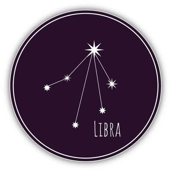DOPASTICKER Libra Zodiac Sign Constellation Sticker Phone Water Bottle ...